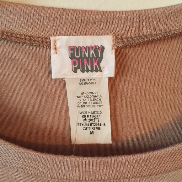 Funky Pink | Tops | Nwt Funky Pink Graphic Tee Shirt Size M | Poshmark